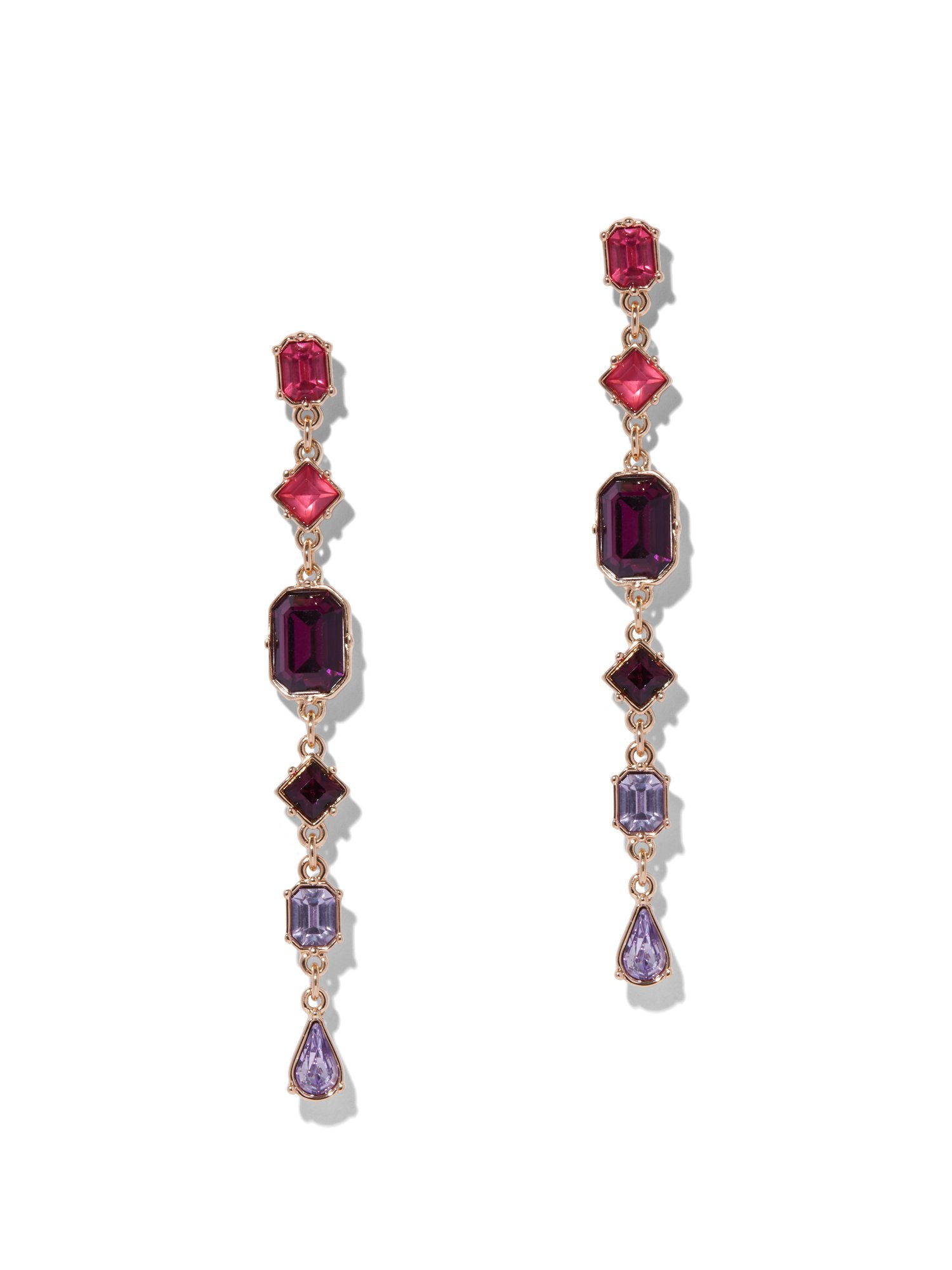 Faceted Faux-Stone Linear Drop Earring – New York & Company